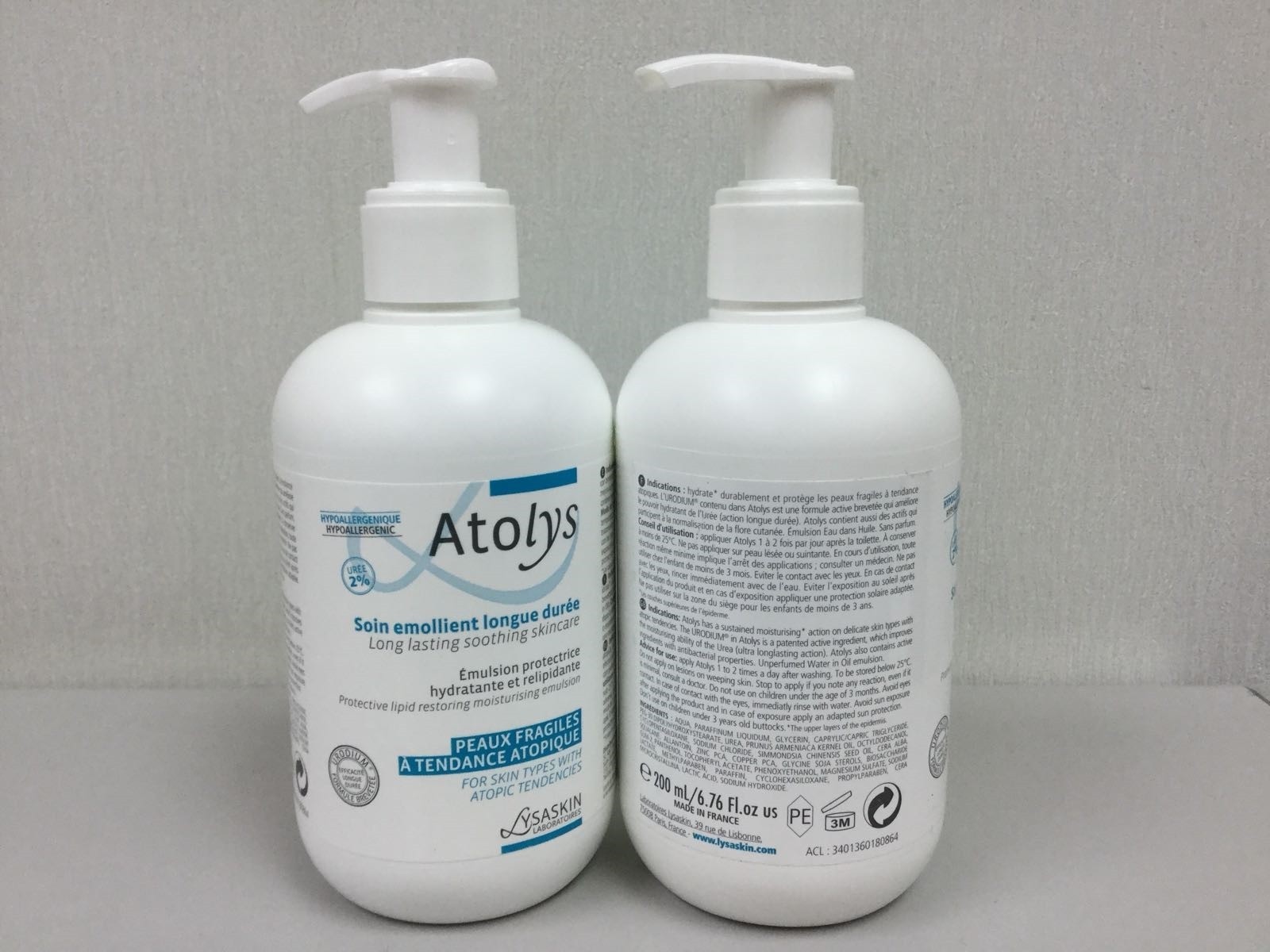 Atolys Lipid Restoring Moisturising Emulsion 200ml - Product
