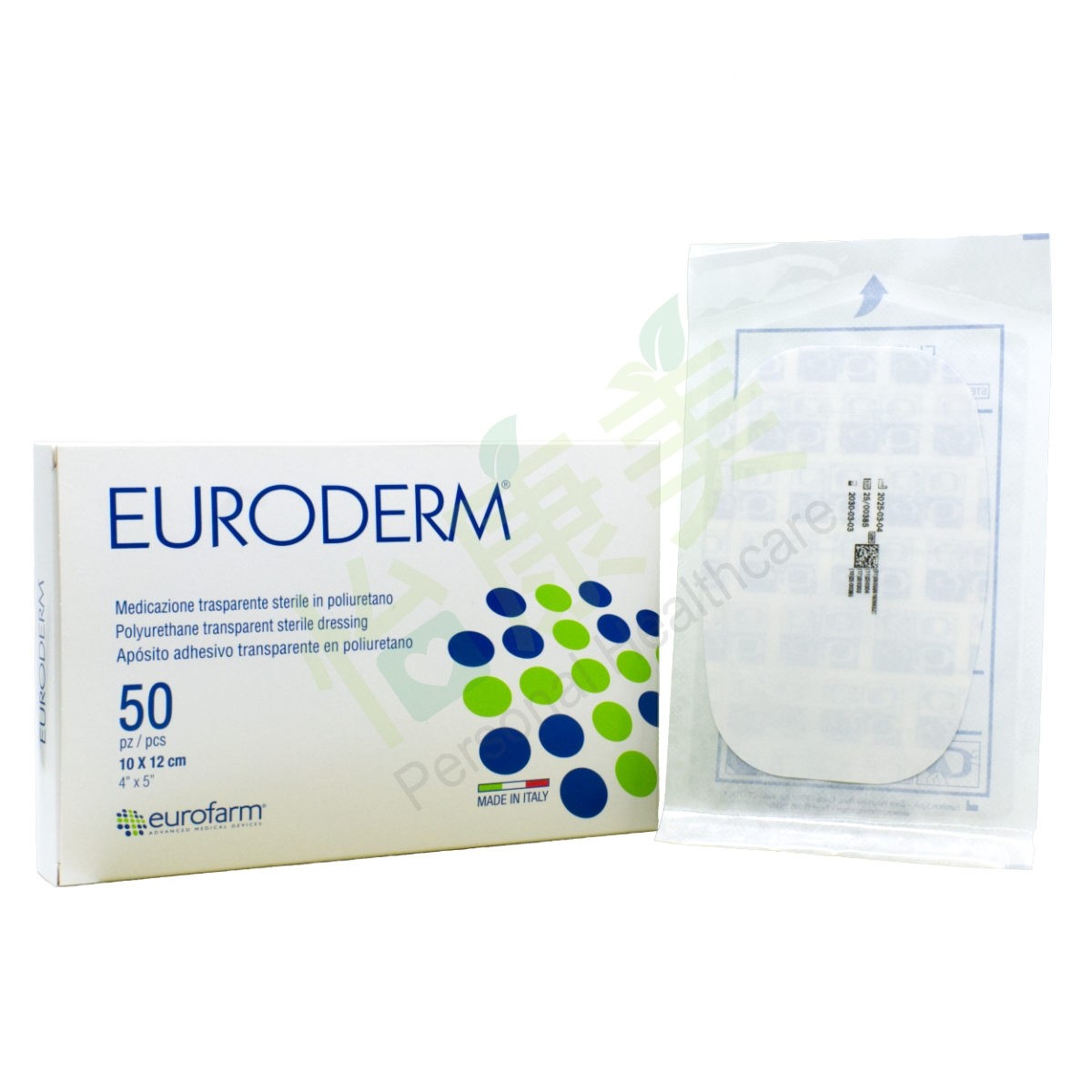 EURODERM® 10cm x 12cm Polyurethane Transparent Sterile Dressing - Wound ...