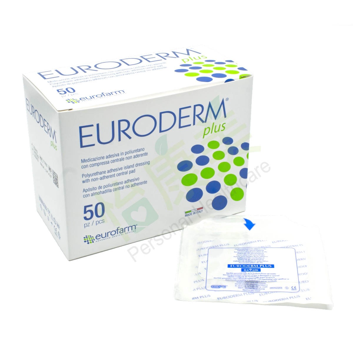 EURODERM® plus 5x7cm Sterile Post-operative Transparent Film Dressing ...