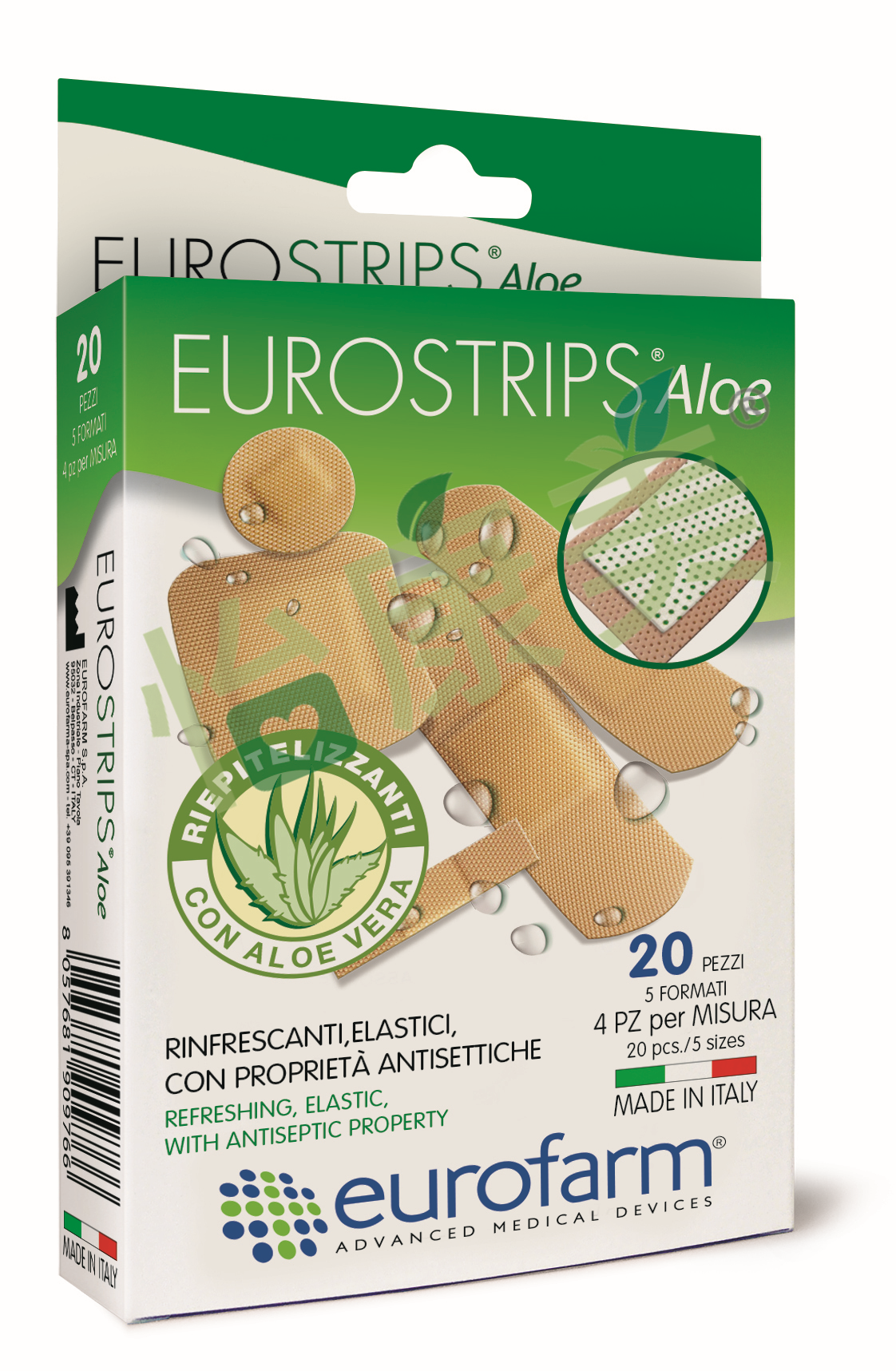 EUROSTRIPS® Aloe Hypoallergenic Waterproof Bandage (mixed) - New ...