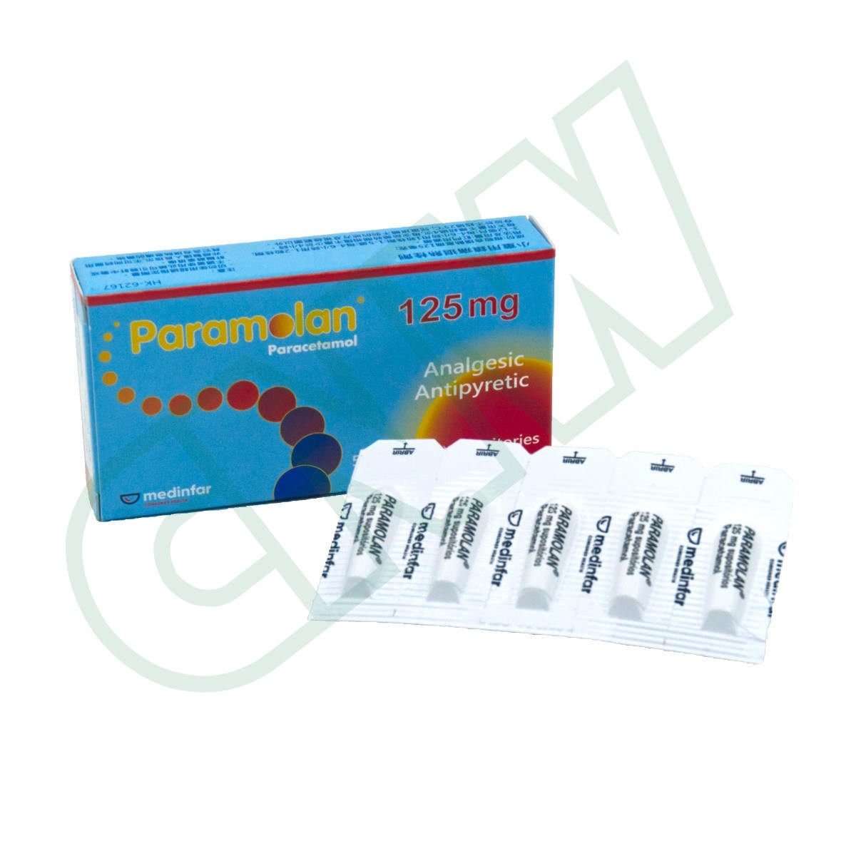 PARAMOLAN SUPPOSITORIES 125mg - Product